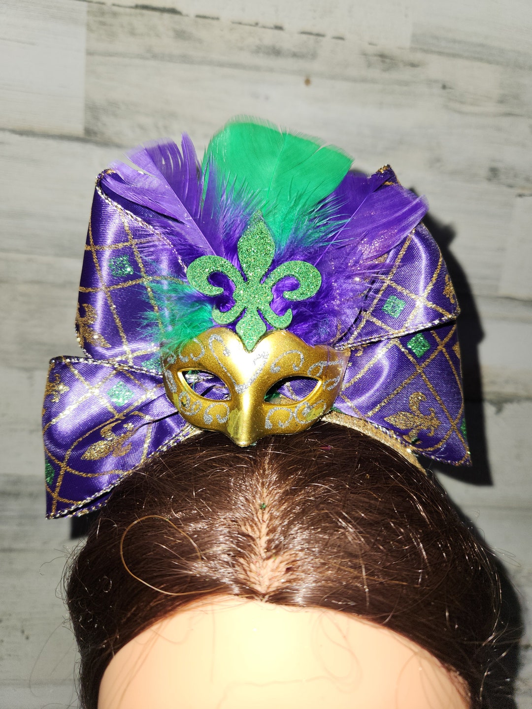 Mardi Gras Headband, Mardi Gras Head Piece, Mardi Gras Party Headband ...