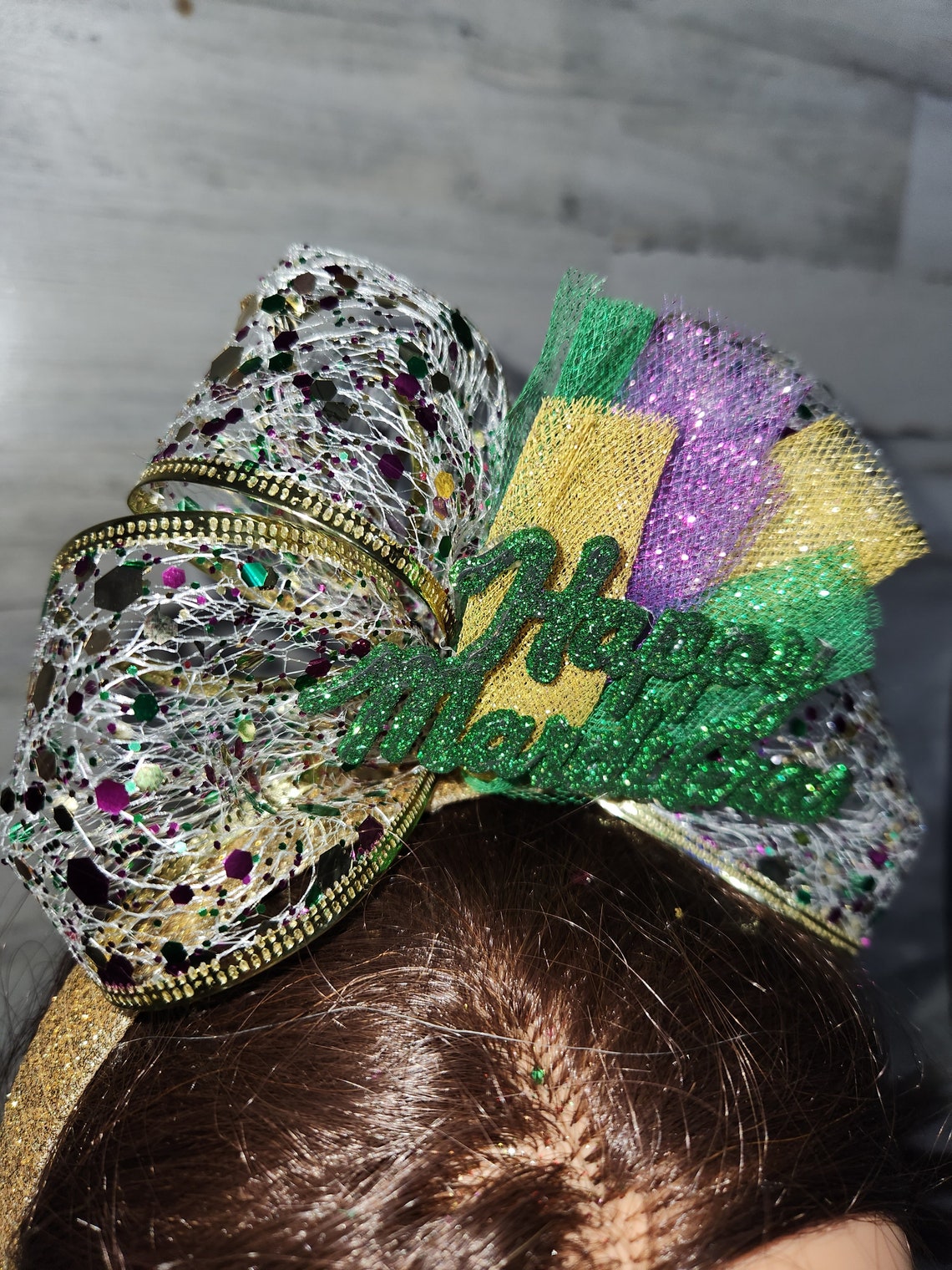 Mardi Gras Headband, Mardi Gras Head Piece, Mardi Gras Party Headband ...