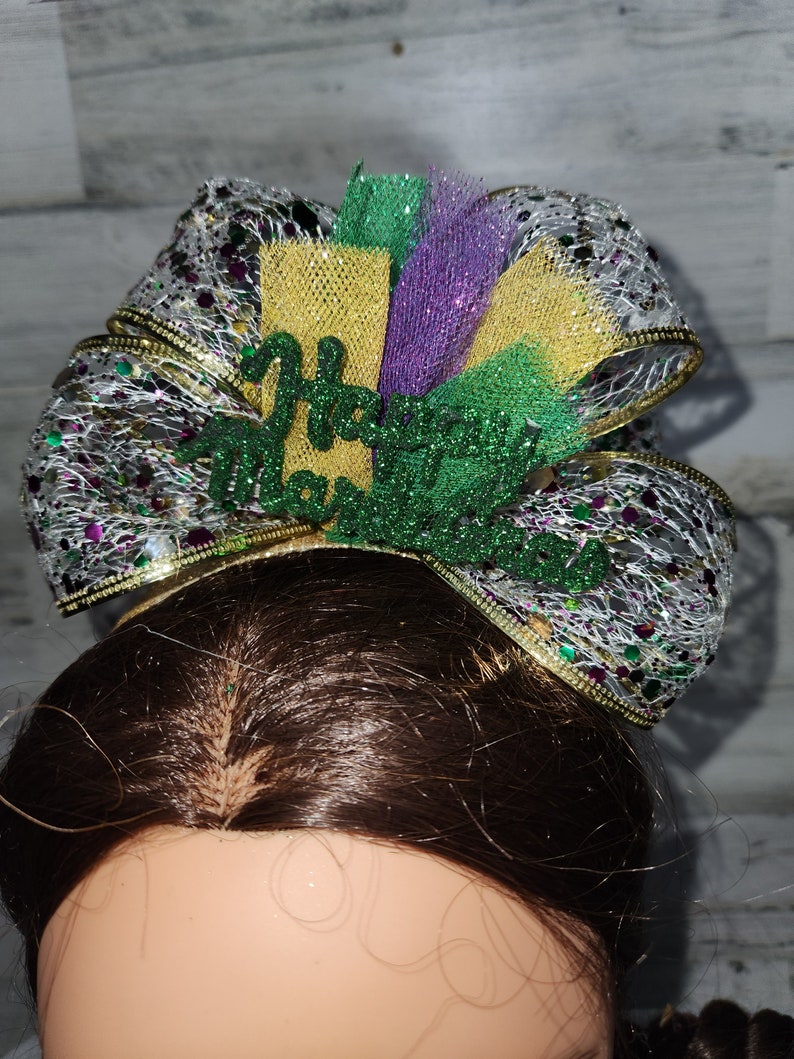 Mardi Gras Headband, Mardi Gras Head Piece, Mardi Gras Party Headband ...