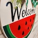Watermelon Welcome Sign | Welcome Door Hanger | Summer Watermelon Sign ...