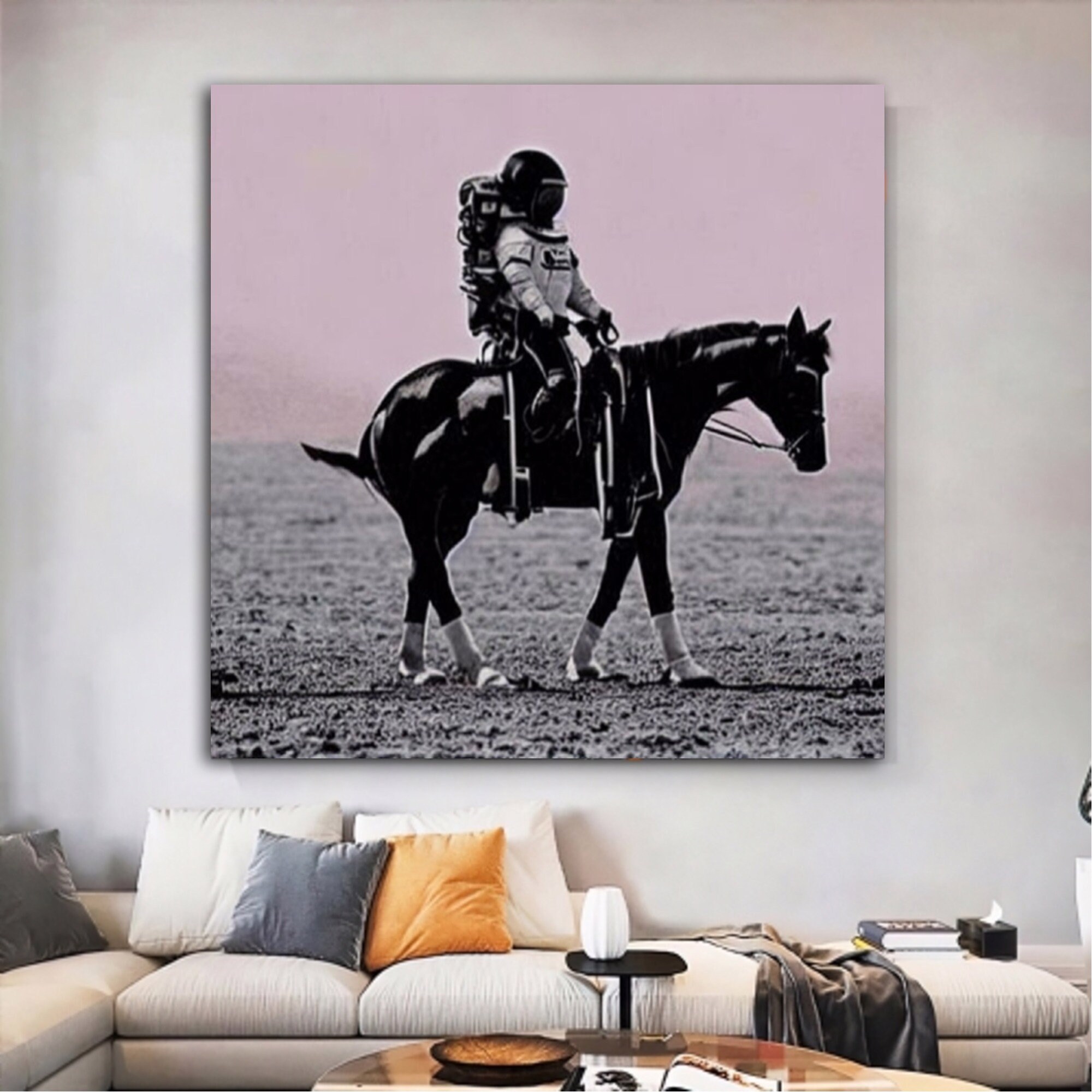 Astronaut İn the 1500s, Surreal Design, Oil Painting, Mid Century ...