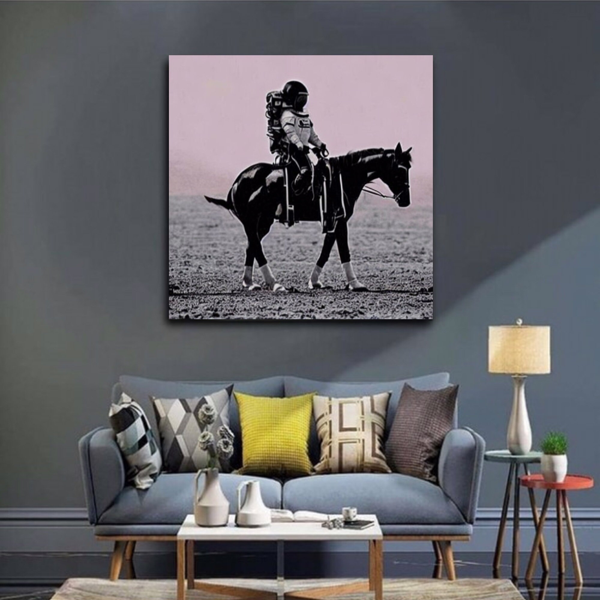 Astronaut İn the 1500s, Surreal Design, Oil Painting, Mid Century ...