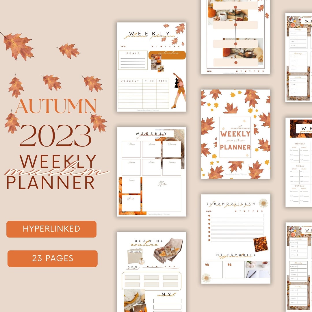 Weekly Muslim Planner Undated Planner Weekly Islamic Planner Quran ...