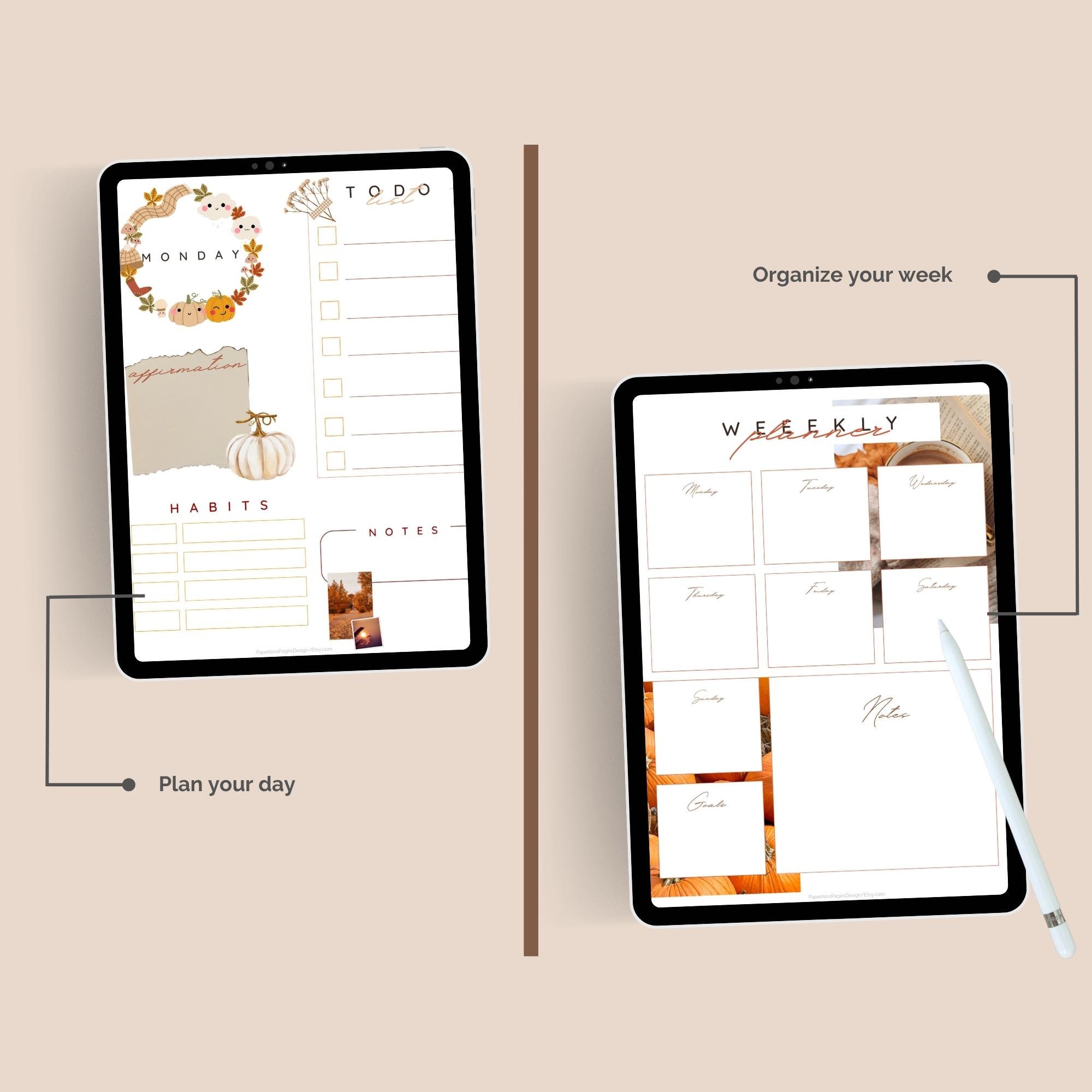 Weekly Muslim Planner Undated Planner Weekly Islamic Planner Quran ...