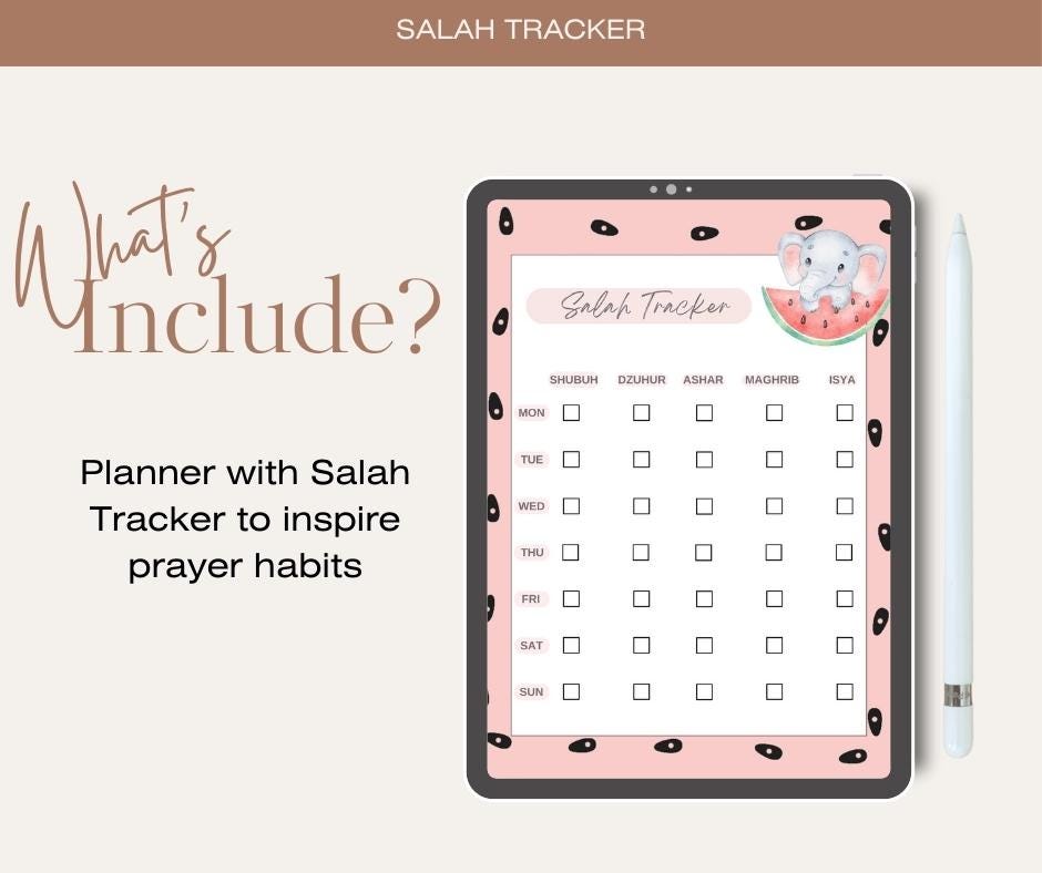 Muslim Kids Planner Digital Kids Planner Printables Kids Planner ...