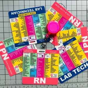 Phlebotomist Specimen Badge (horizontal - Pink) - Etsy