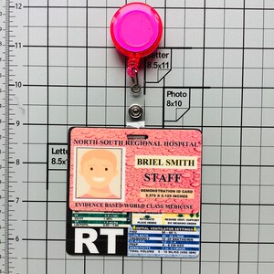 RT Badge, Respiratory Therapist Badge With Vent. Setup (horizontal ...