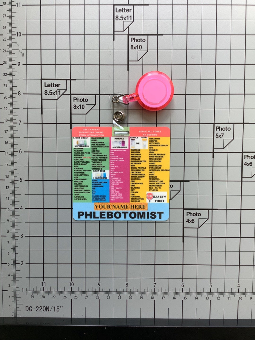 Phlebotomist Name Badge - Etsy