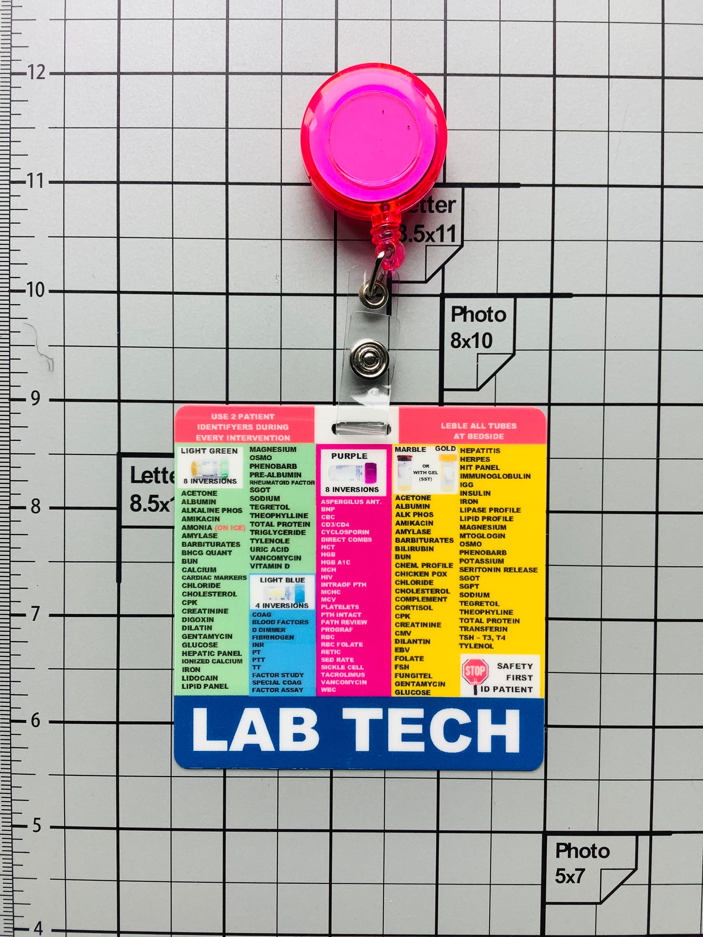Lab Tech Specimen Badge. Specimen Badge (blue) - Etsy