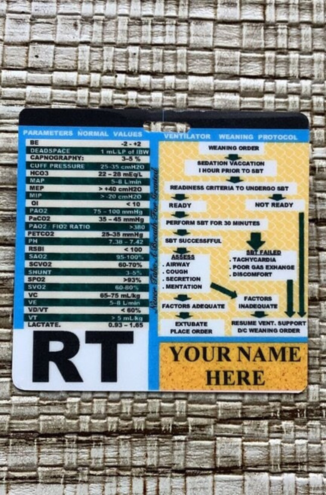 Respiratory Therapist Name Badge, RT Badge, RT - Etsy