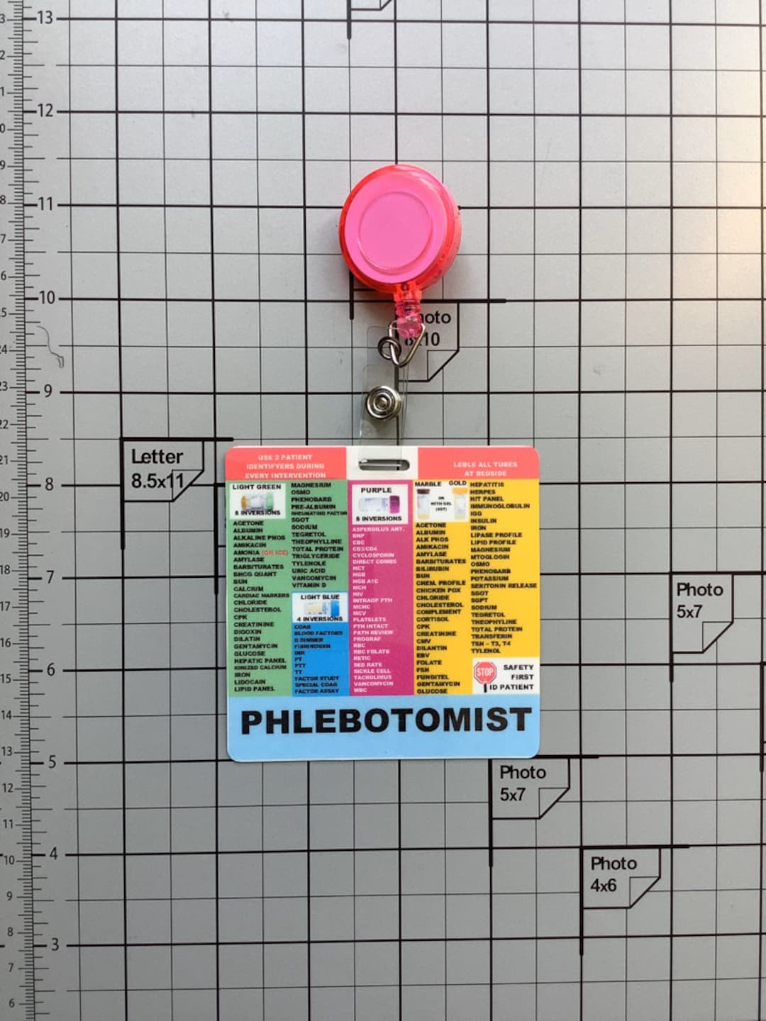 Phlebotomist Badge, Blood Tubes, Specimens - Etsy