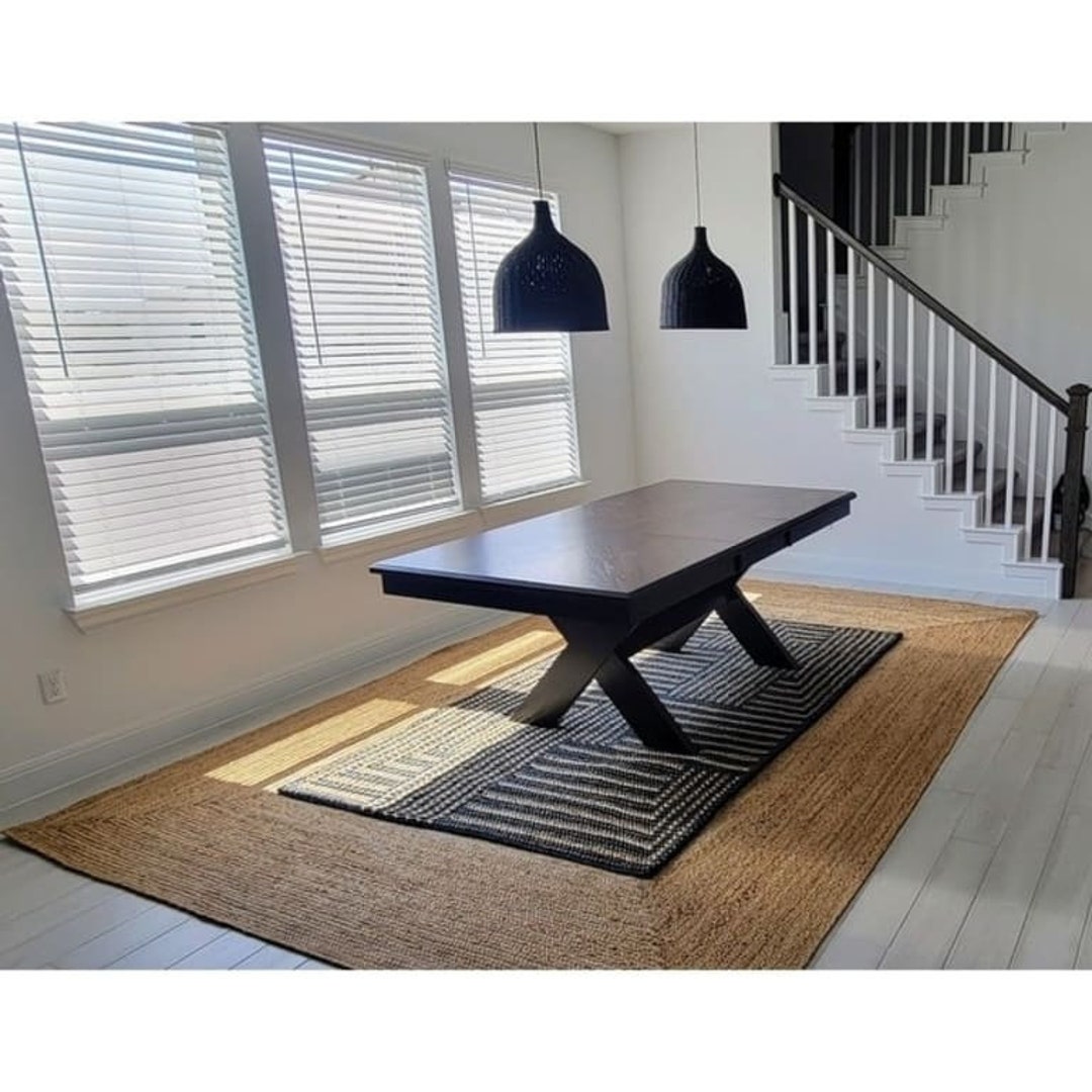 Natural Jute Braided Handmade Natural Jute Rectangle Rug Eco Friendly ...