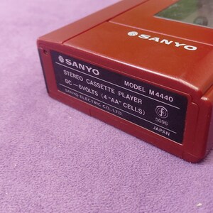 Vintage Sanyo Stereo Cassette Player M4440 Walkman Japan - Etsy