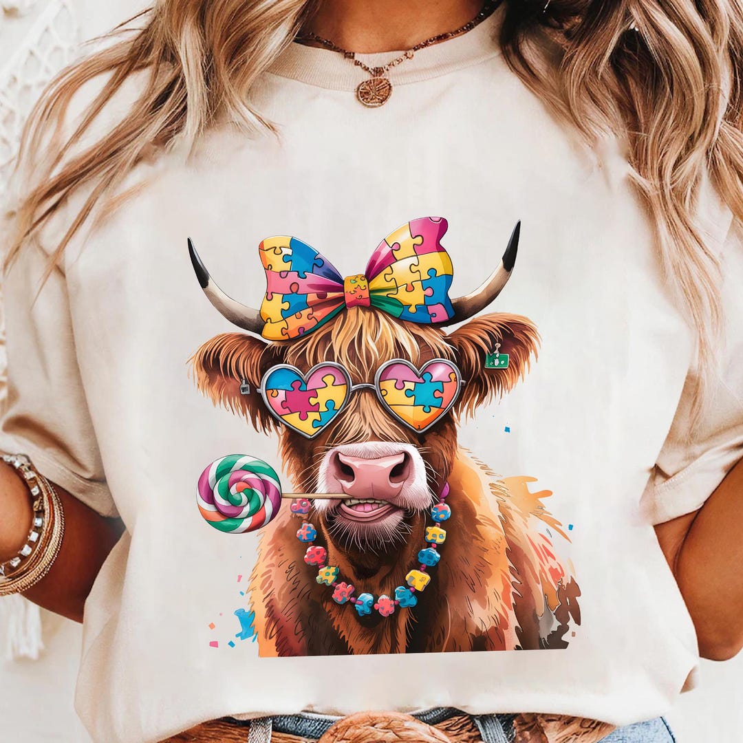 Autism Cow Png, Autism Bow Png, Autism Awareness Png, Coquette Bow ...