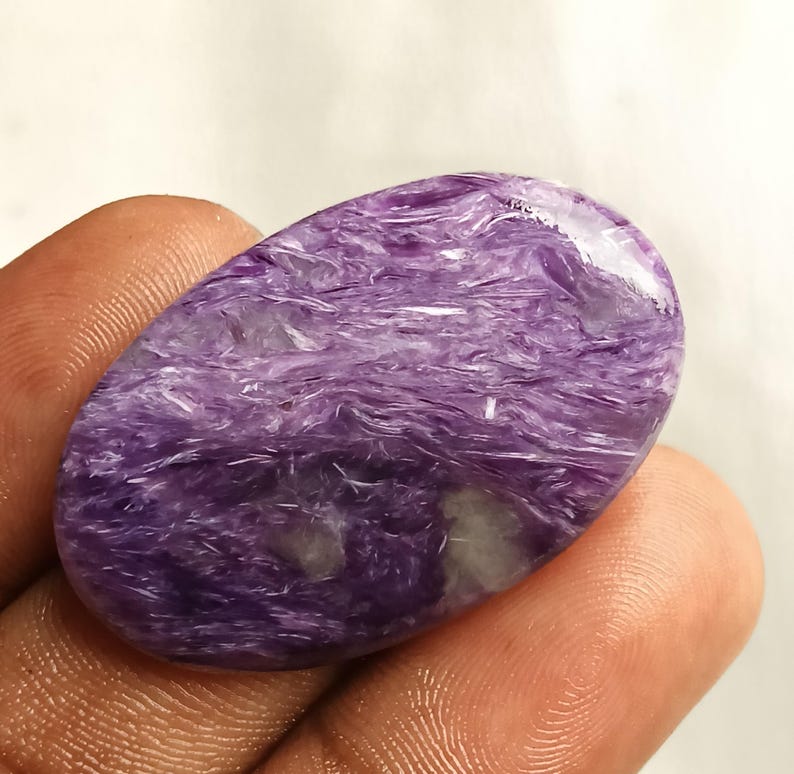 55 Cts. Flashy Charoite Mineral Specimen Purple Gemstone Collector ...