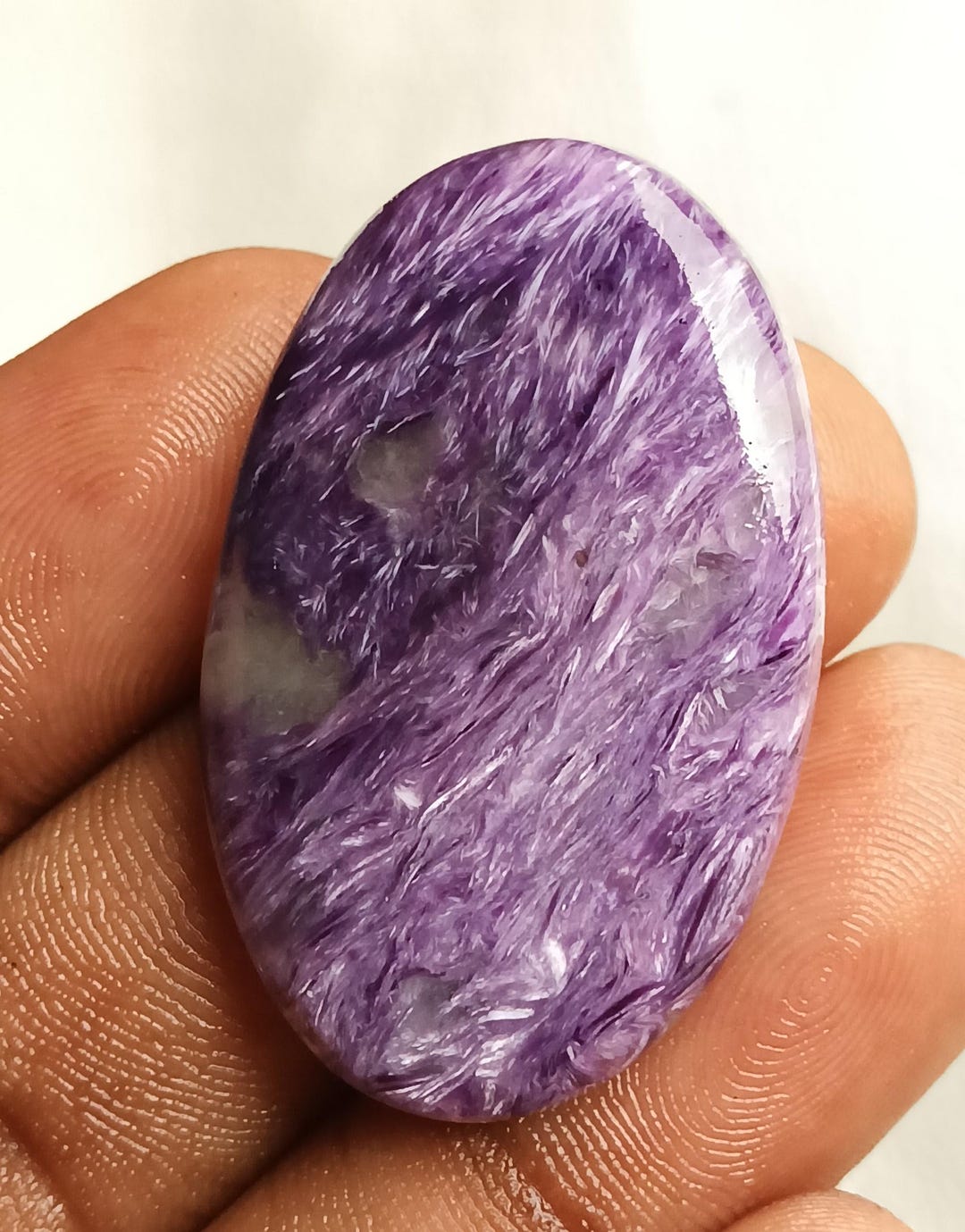 55 Cts. Flashy Charoite Mineral Specimen Purple Gemstone Collector ...