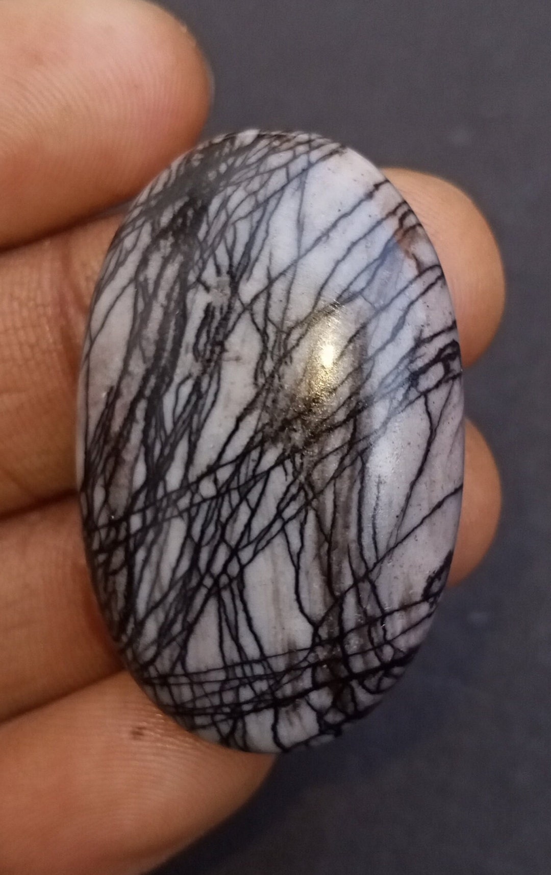 56 Ct. 100% Quality Spider Web Jasper Cabochon Web Jasper Webcabochon ...
