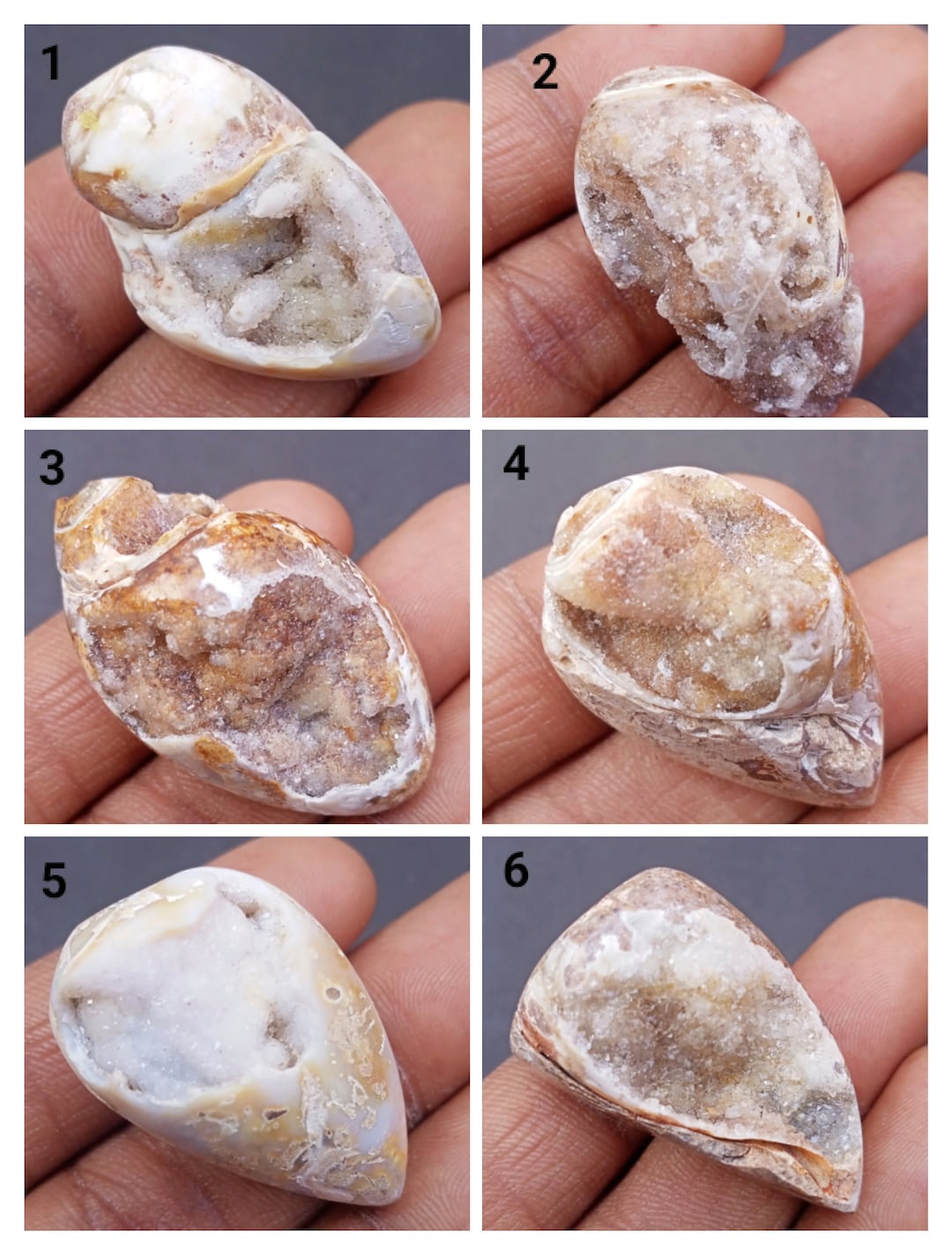 Amazing Quality 100% Natural Fossil Druzy Agate, Snail Druzy , Fossil ...