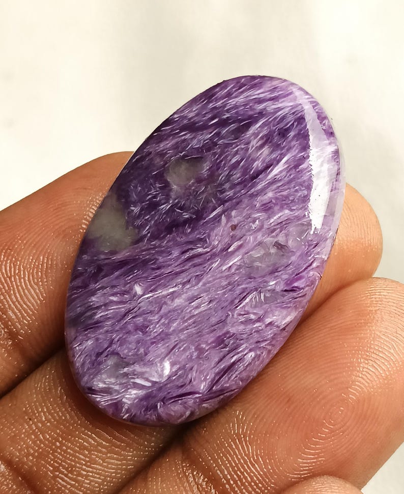 55 Cts. Flashy Charoite Mineral Specimen Purple Gemstone Collector ...