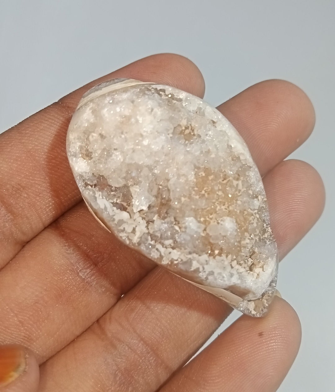 170 Cts. 100%natural Fossil Snail Agate,shell Druzy/fossil Snail Druzy ...