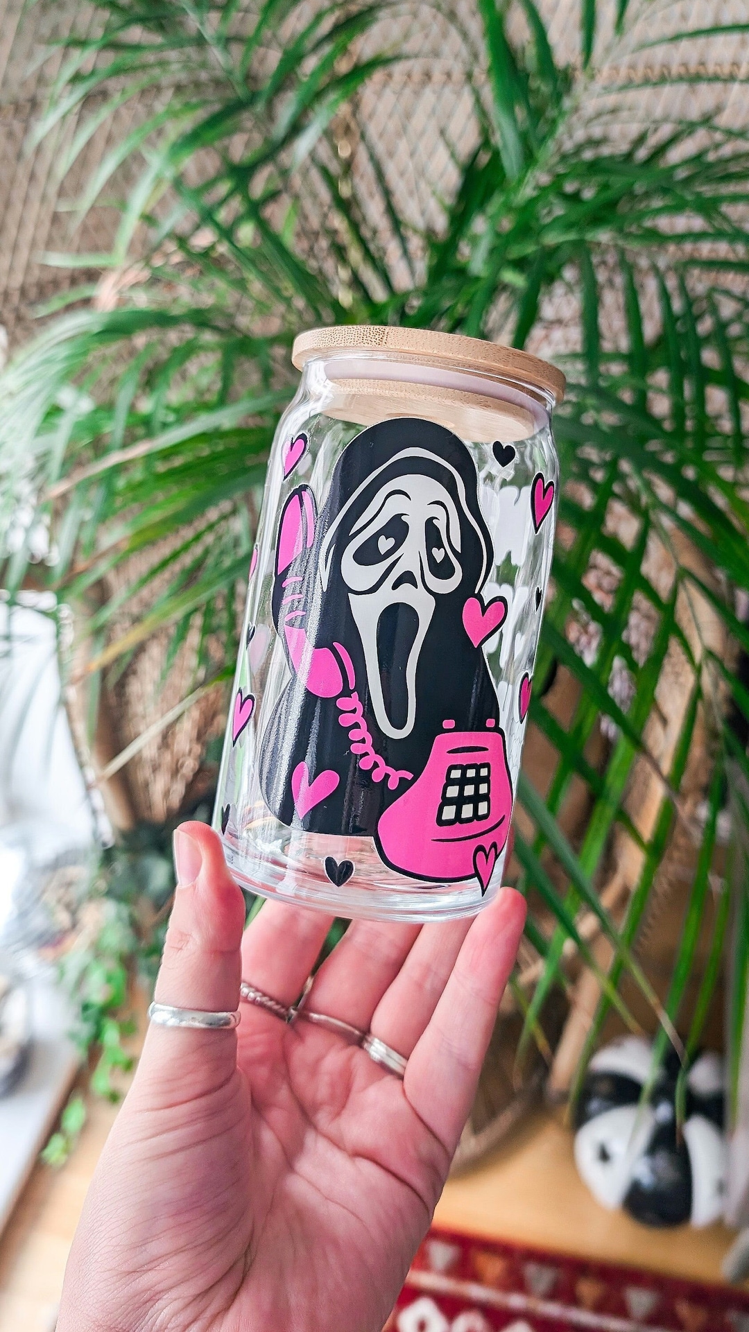 Ghost Face Scream Coffee Glass | Galentine's Day Ideas | Gothic ...