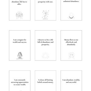 54 Affirmation Cards Printable, Digital, Motivational Affirmations for ...