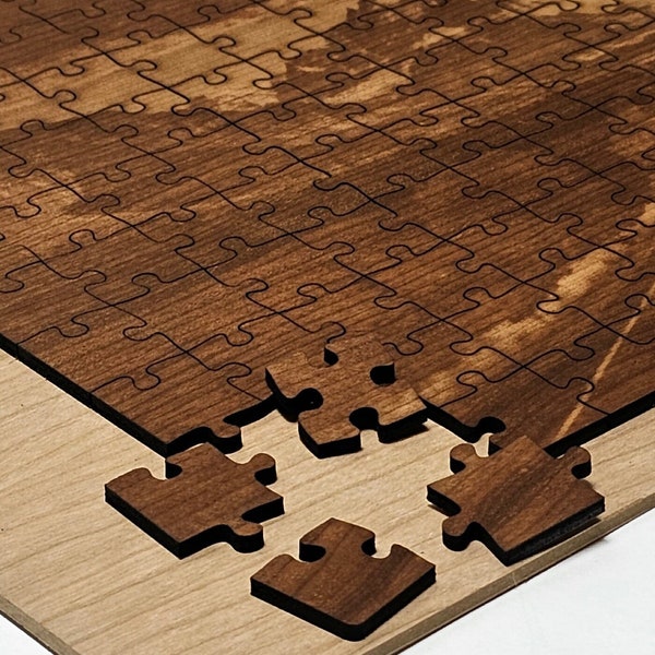 Wood Puzzle - Etsy