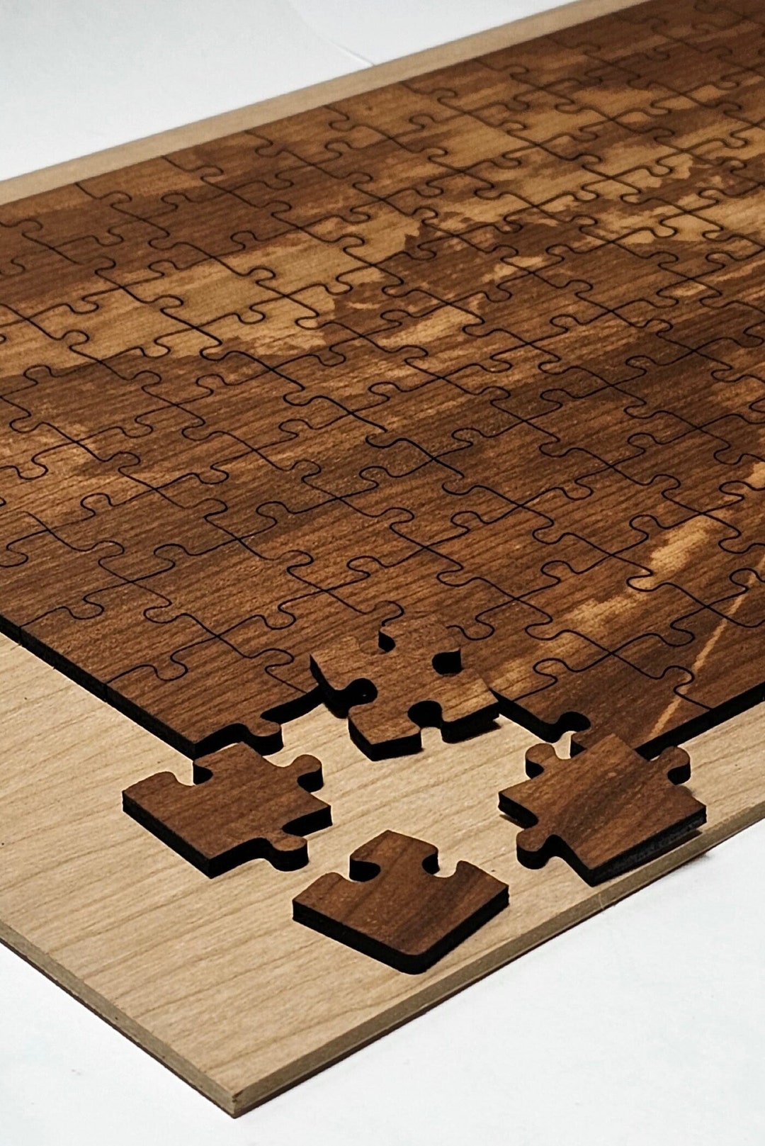 Cherry Wood 150 Piece Personalized Jigsaw Puzzle - Etsy