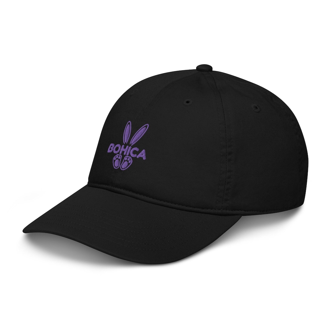 BOHICA Bunny Baseball Cap (PURPLE Embroidery) | Sustainable Style With ...