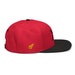 XRP 589 Rocket Ship Snapback Hat (white, Gray, Red Hat With Black Brim ...