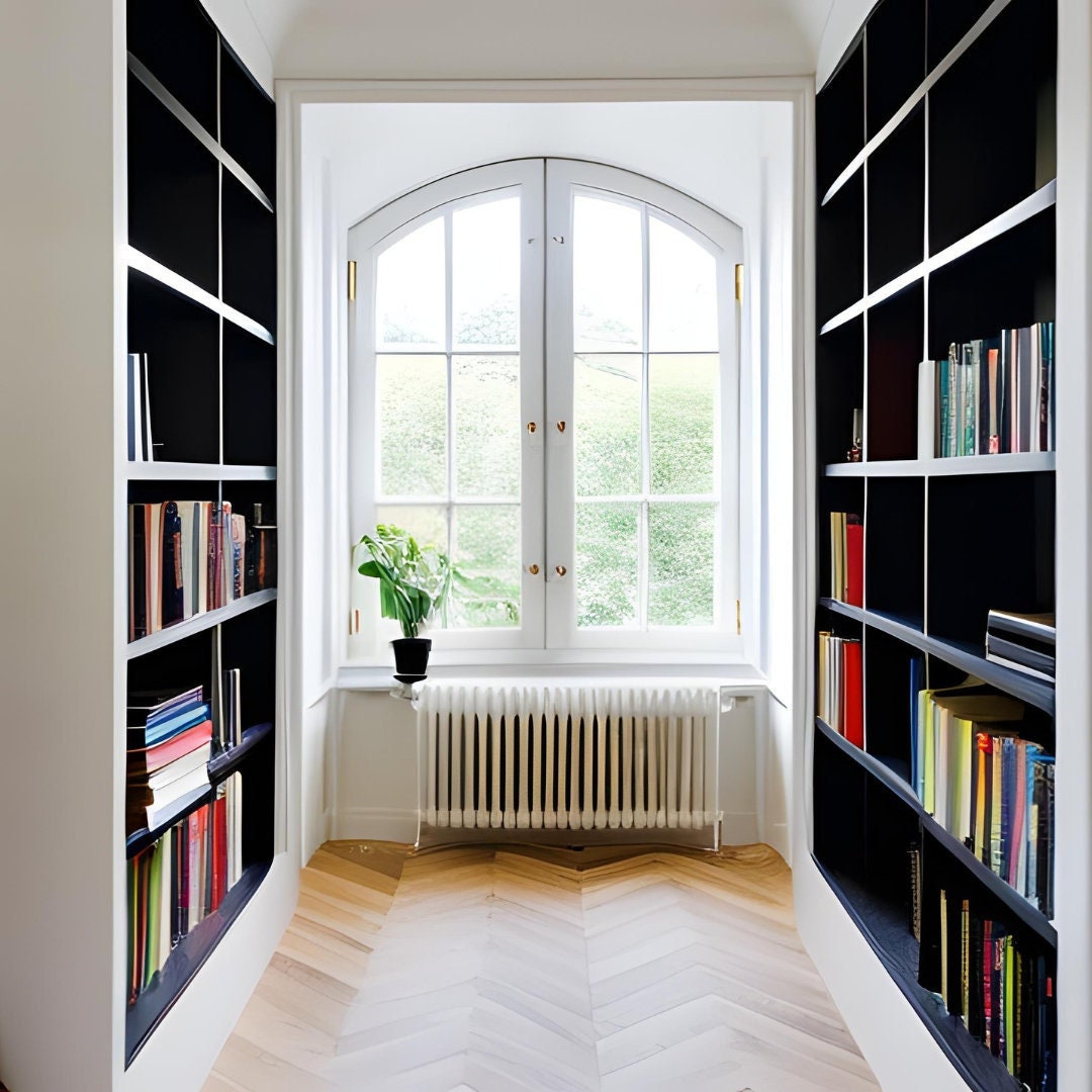 Modern Library Zoom Virtual Backgrounds Backdrop Office Background ...