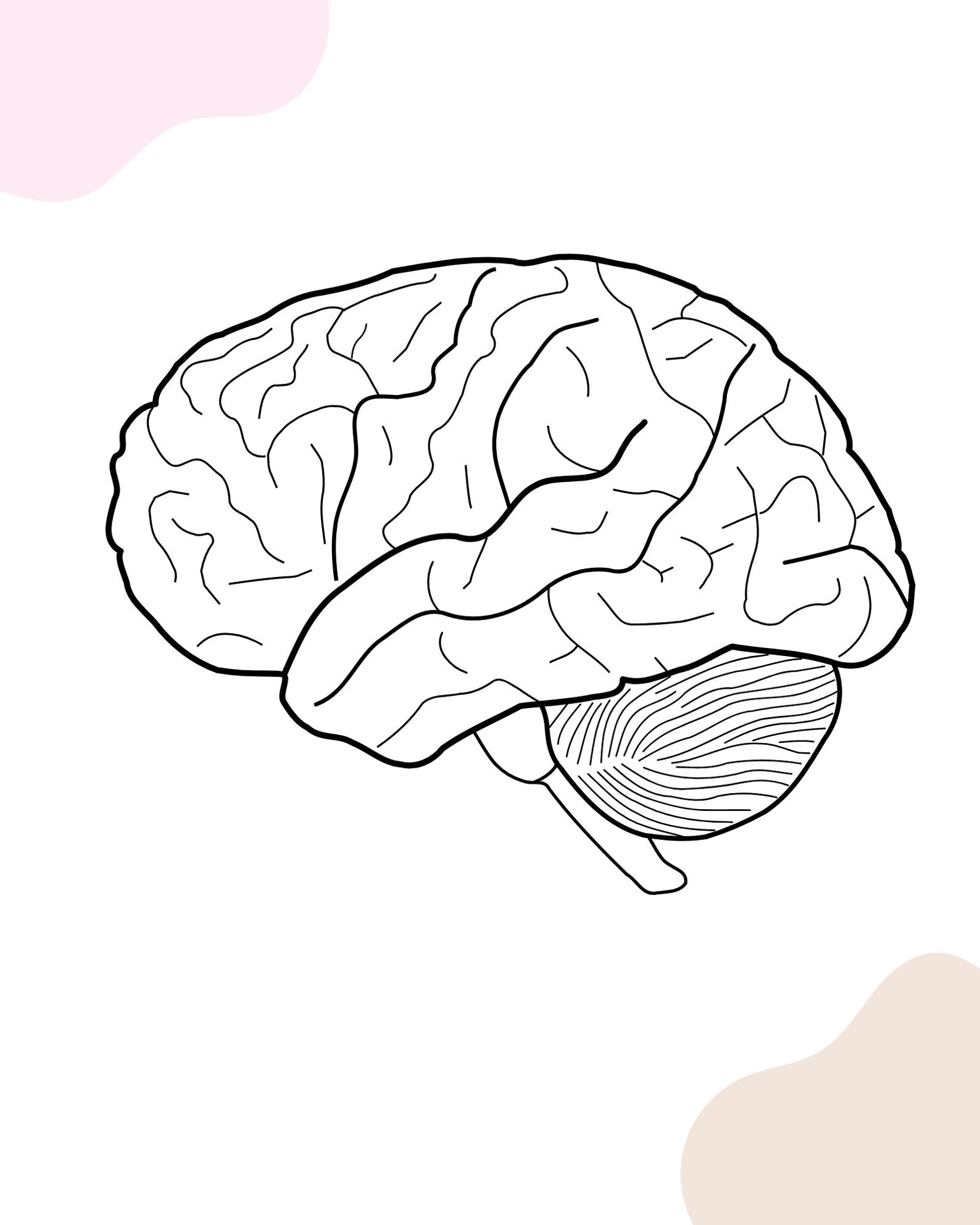 Human's Brain Sketch Pen Drawing , Wall Art , Art & Collectibles , Home ...