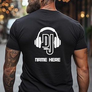 Personalized DJ Vibes: Custom Name Shirt, Funny Disc Jockey Tee, Unique ...