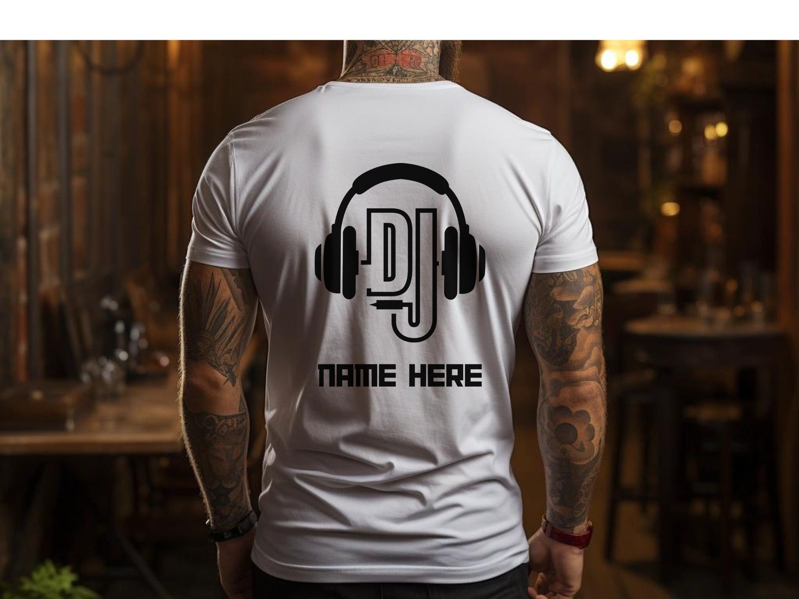 Personalized DJ Vibes: Custom Name Shirt, Funny Disc Jockey Tee, Unique ...