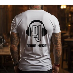 Personalized DJ Vibes: Custom Name Shirt, Funny Disc Jockey Tee, Unique ...