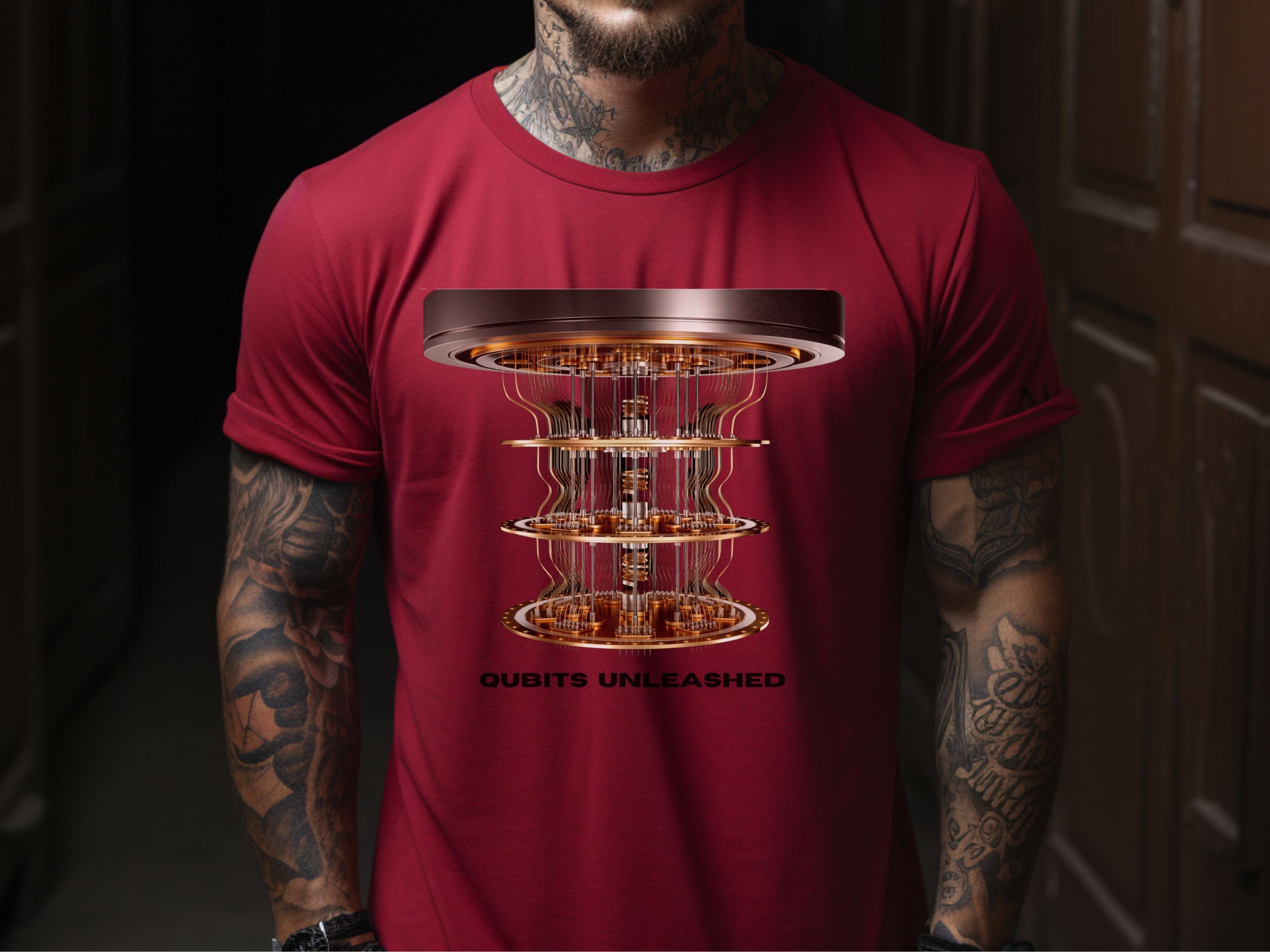 Unisex Quantum Computing Enthusiast Tee Futuristic Qubits T-shirt ...
