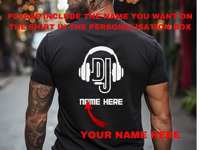 Personalized DJ Vibes: Custom Name Shirt, Funny Disc Jockey Tee, Unique ...