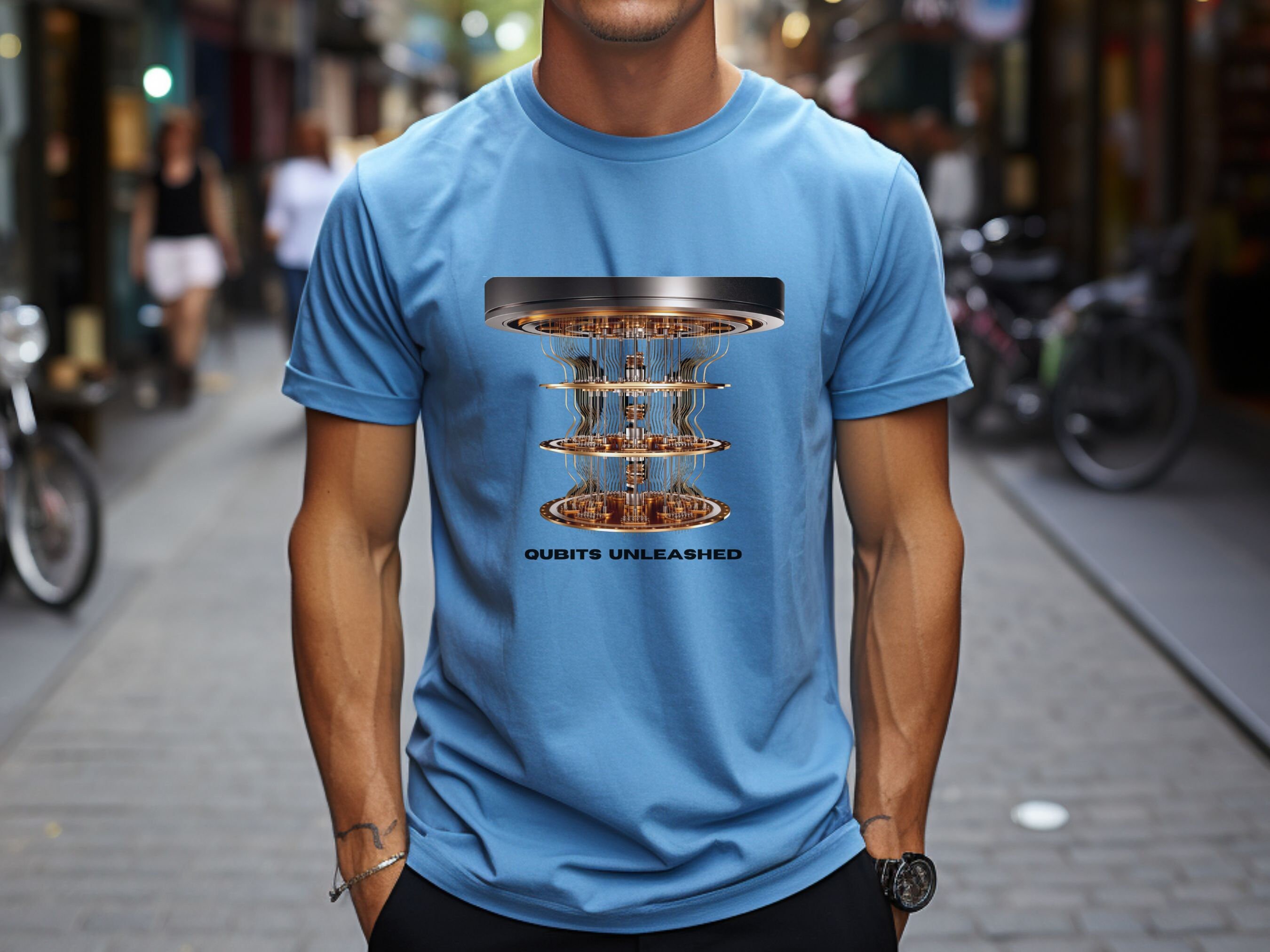 Unisex Quantum Computing Enthusiast Tee - Futuristic Qubits T-shirt ...