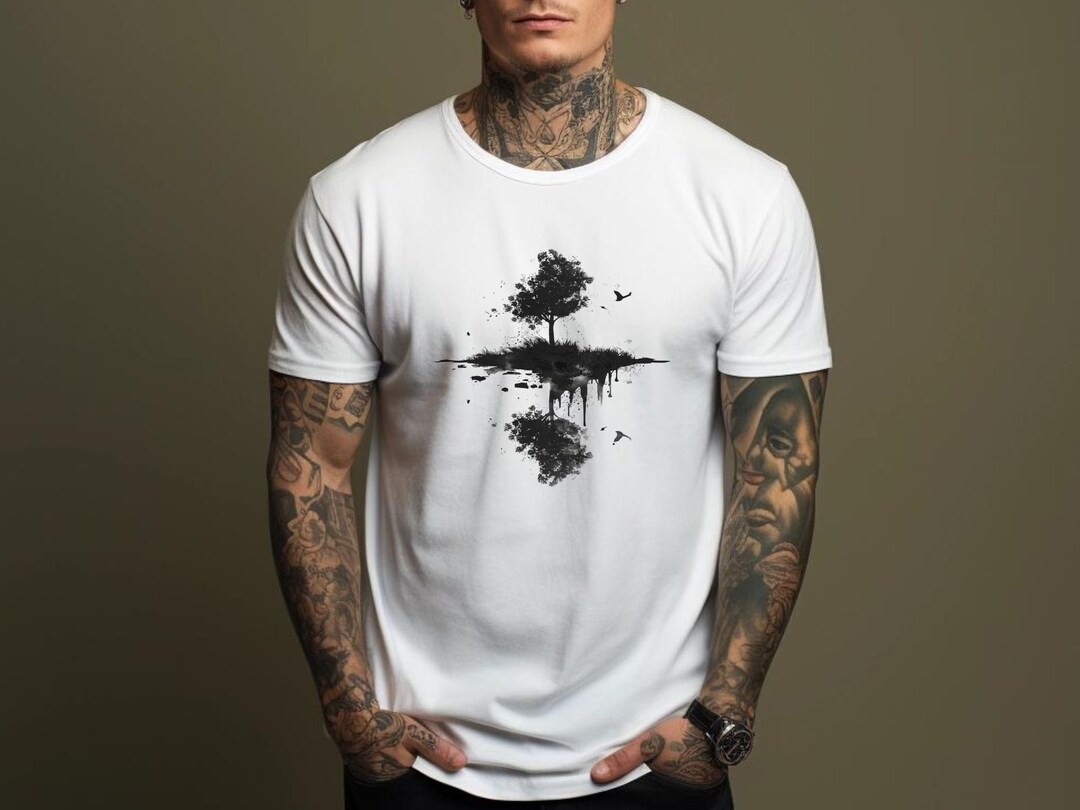 Unisex Tree T-shirt, Unisex T-shirt, Men's T-shirt, Nature Shirt, Green ...