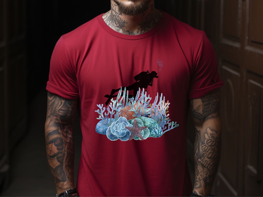 Reef Scuba Diving Shirt, Unique Scuba Diver Gift, Scuba Diver Shirt ...