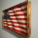 Wavy Wooden American Flag - Etsy