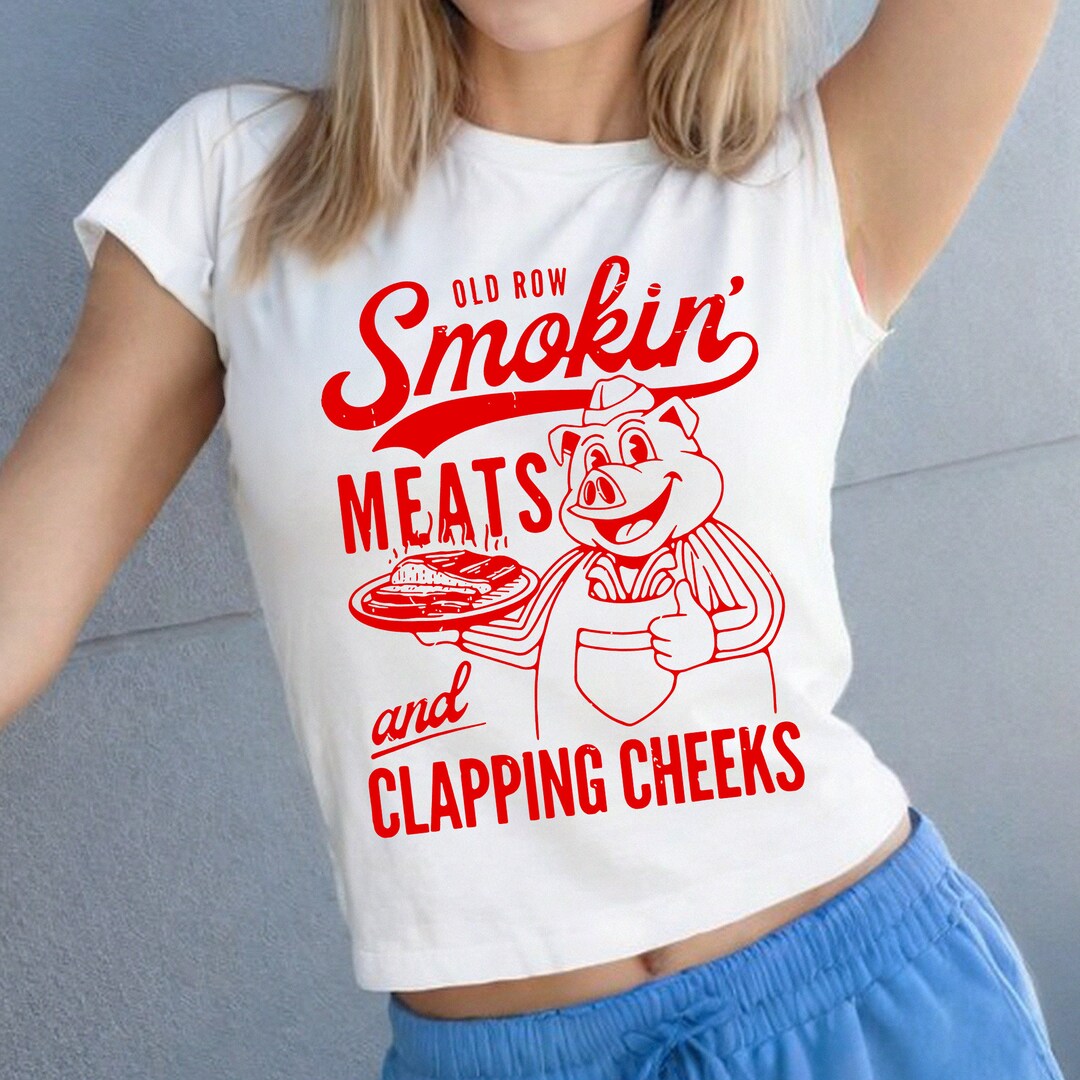 Old Row Smokin' Meats and Clapping Cheeks Png, Summer Cookout Png ...