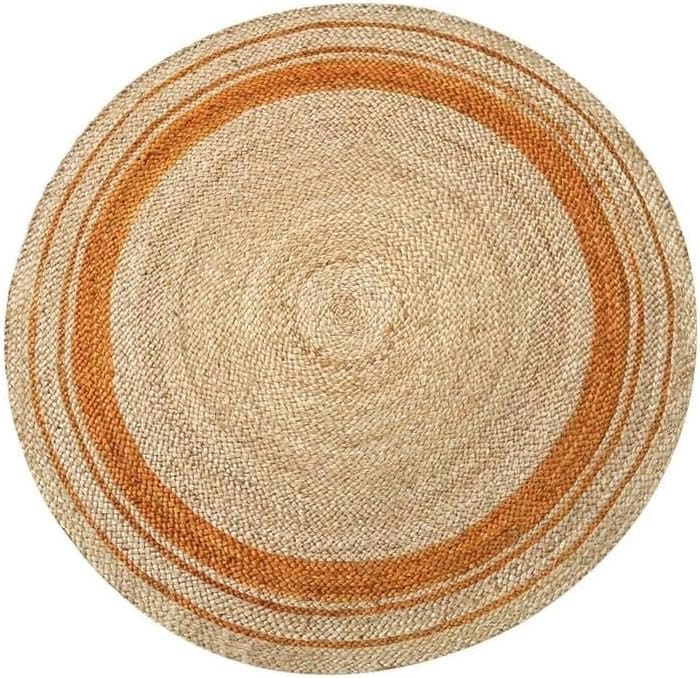 Handmade Round Jute Rug, Natural Braided Jute Area Rug for Living Room ...