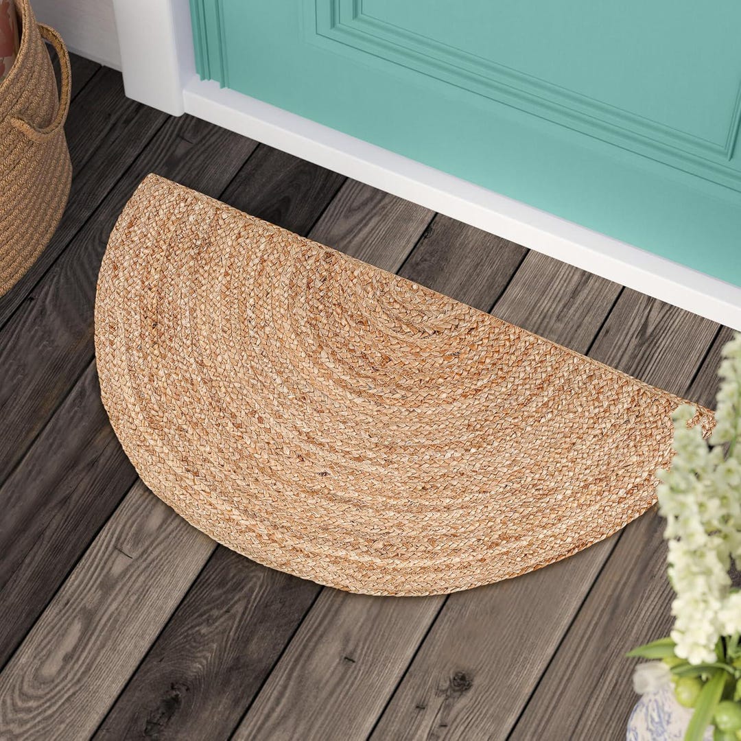 30X60 CM Half Circle Door Runner Rug, Door Mat Jute Rug, Gifts ...