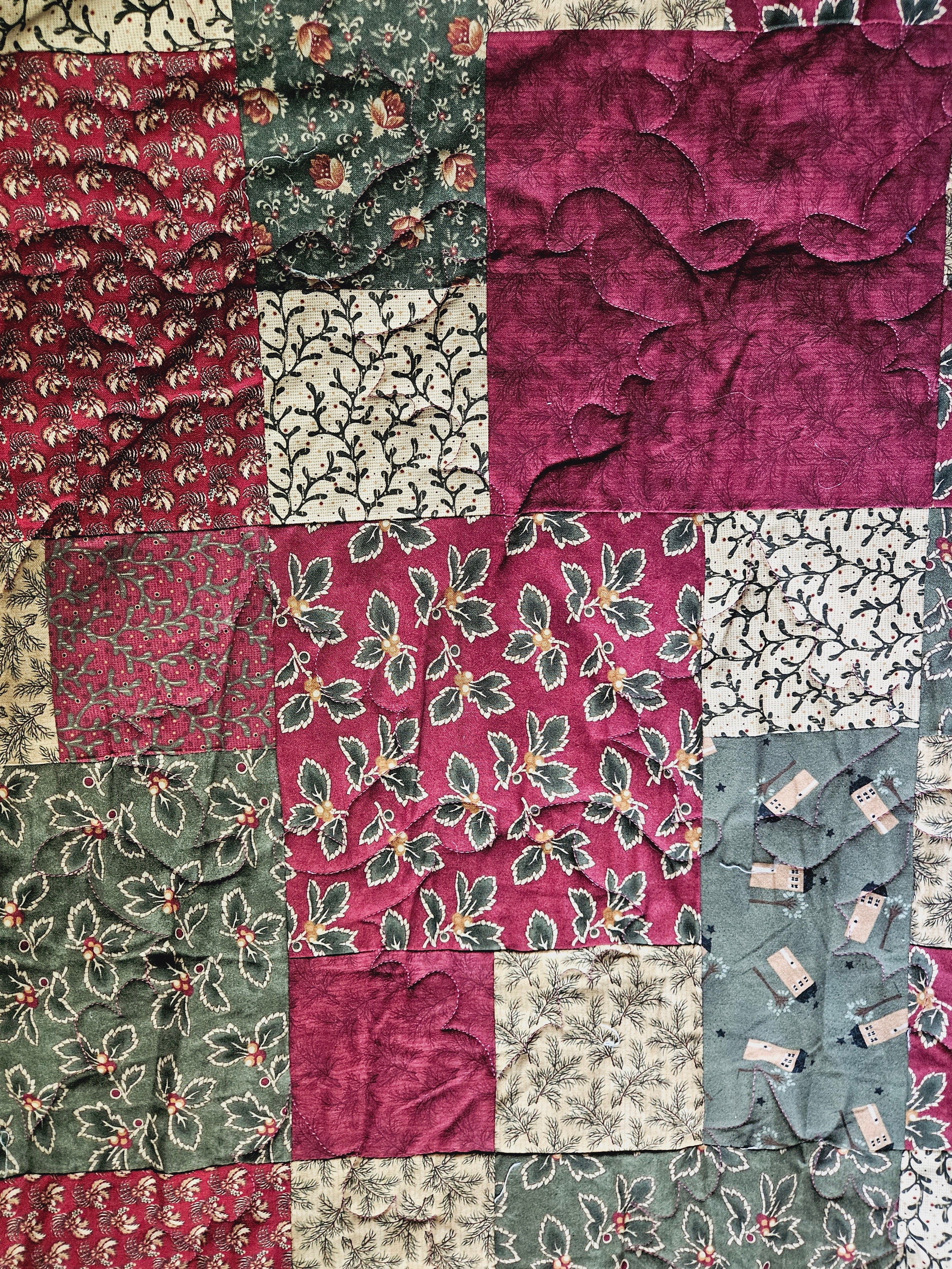 Fall Scattered Cubes Quilt - Etsy