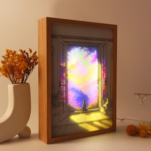 Wall Art Frame Light, the Collision of Light and Art, Light Box, LED ...