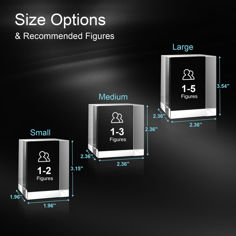 3D Crystal Photo Portrait Personalized With Your Photo, Personalized 3D ...