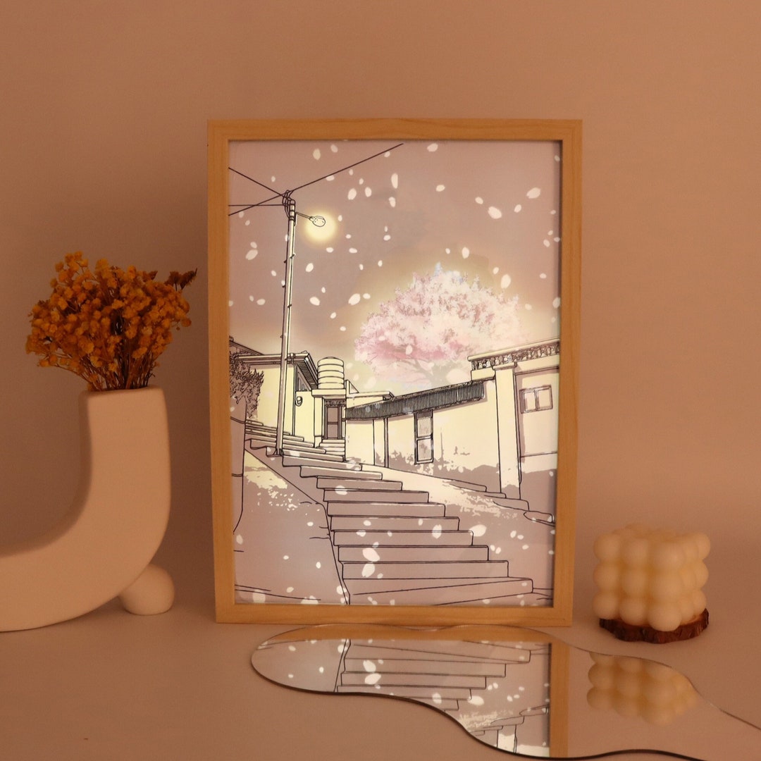 Light-up LED Painting, the Collision of Light and Art, Wall Art Wooden ...