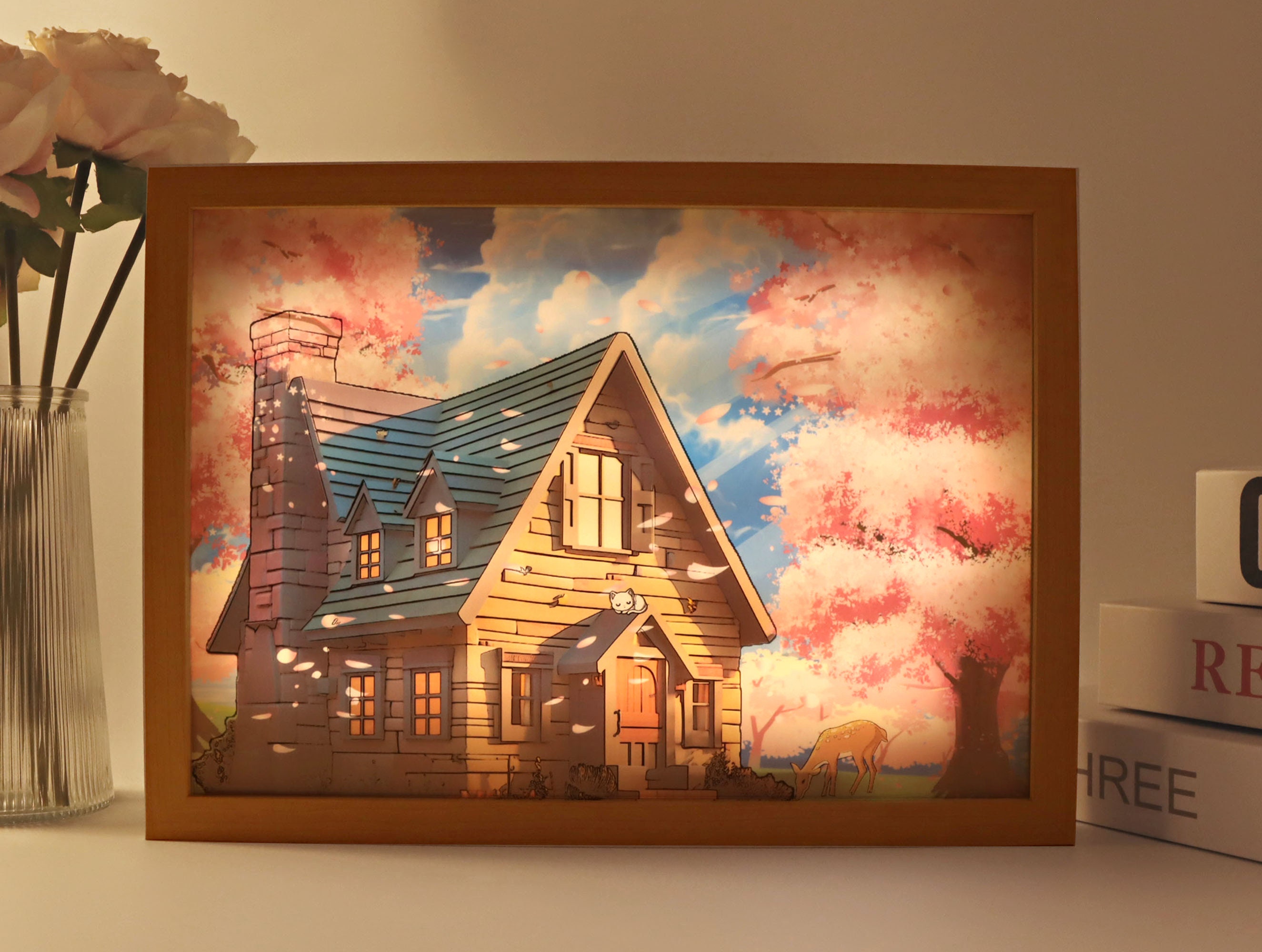 Wall Art Frame Light Picture, Light-up LED Painting, Light Art Painting ...