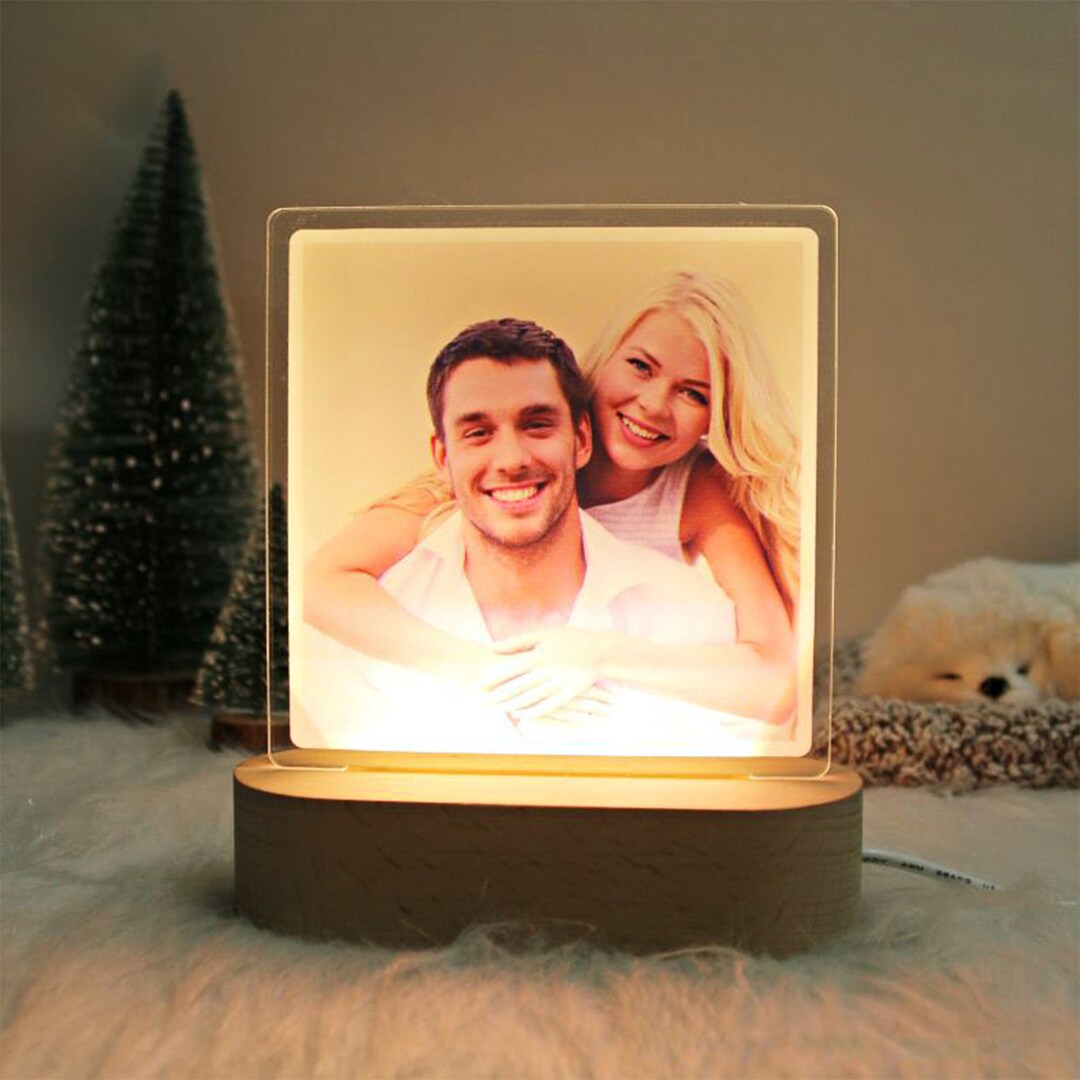 Personalized Photo Night Light, Custom Picture Lamp, Photo Plaque ...